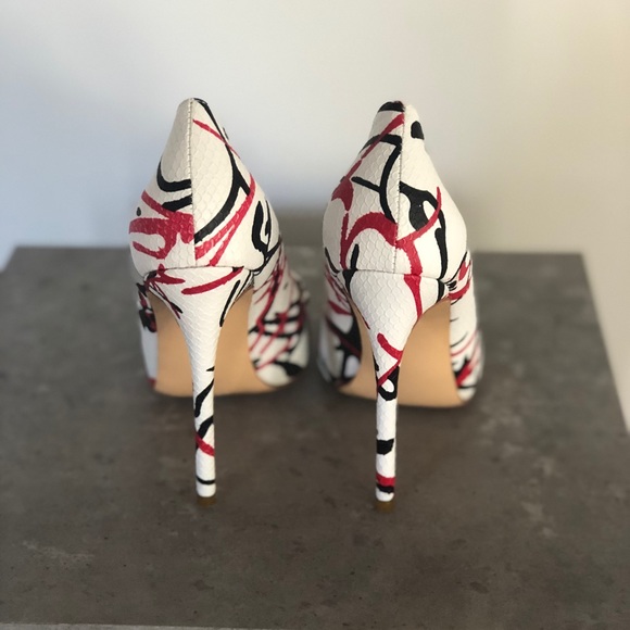 RDevine | Shoes | Pointed Toe Splatter Paint Stiletto Pump | Poshmark